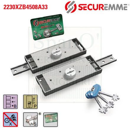 Serrature serranda doppia mappa Securmap Securemme - Ferramenta Spanò